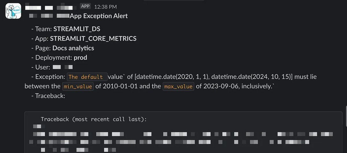 Act Fast When Streamlit Apps Return Errors in Production