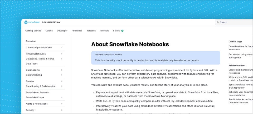 Snowflake Notebooks