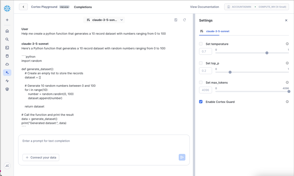 Anthropic’s Claude 3.5 Sonnet now available in Snowflake Cortex AI