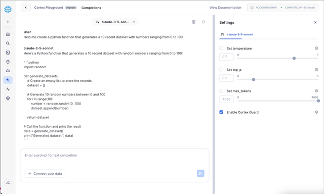 Anthropic’s Claude 3.5 Sonnet now available in Snowflake Cortex AI