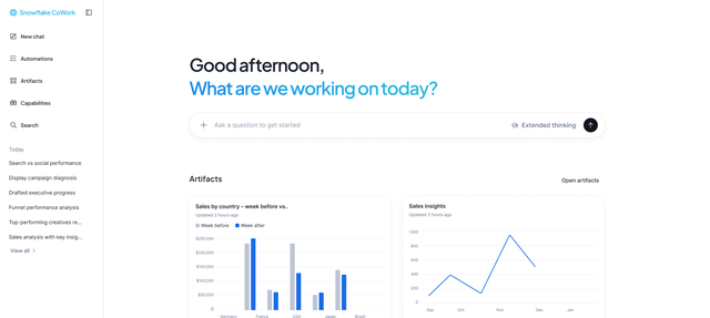 Snowflake CoWork | Enterprise Intelligence Agent