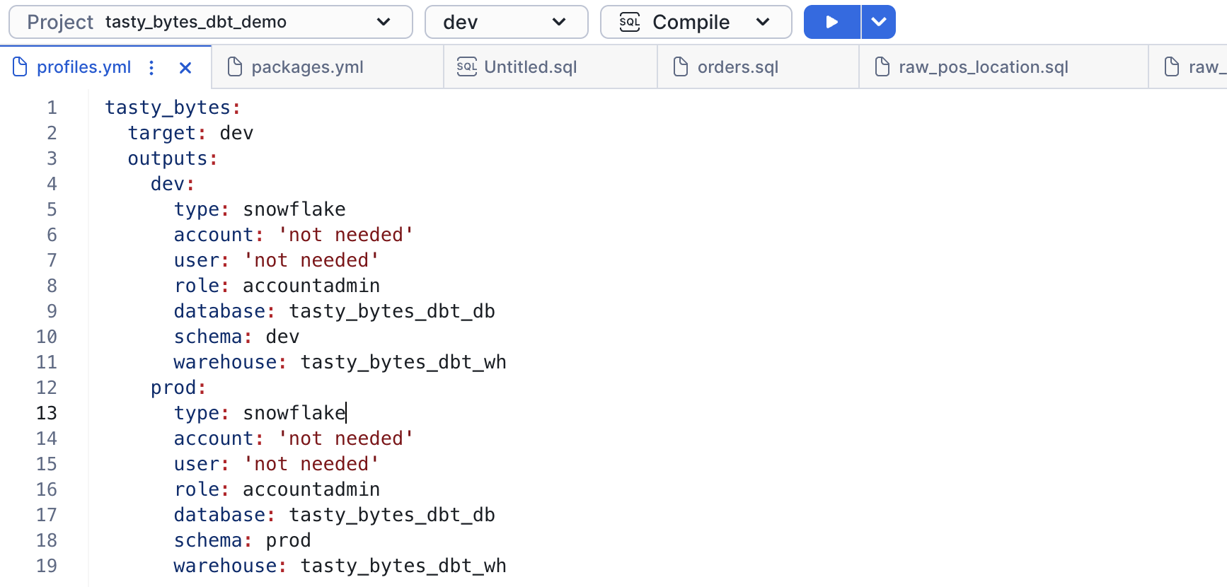 Exploring dbt Projects on Snowflake