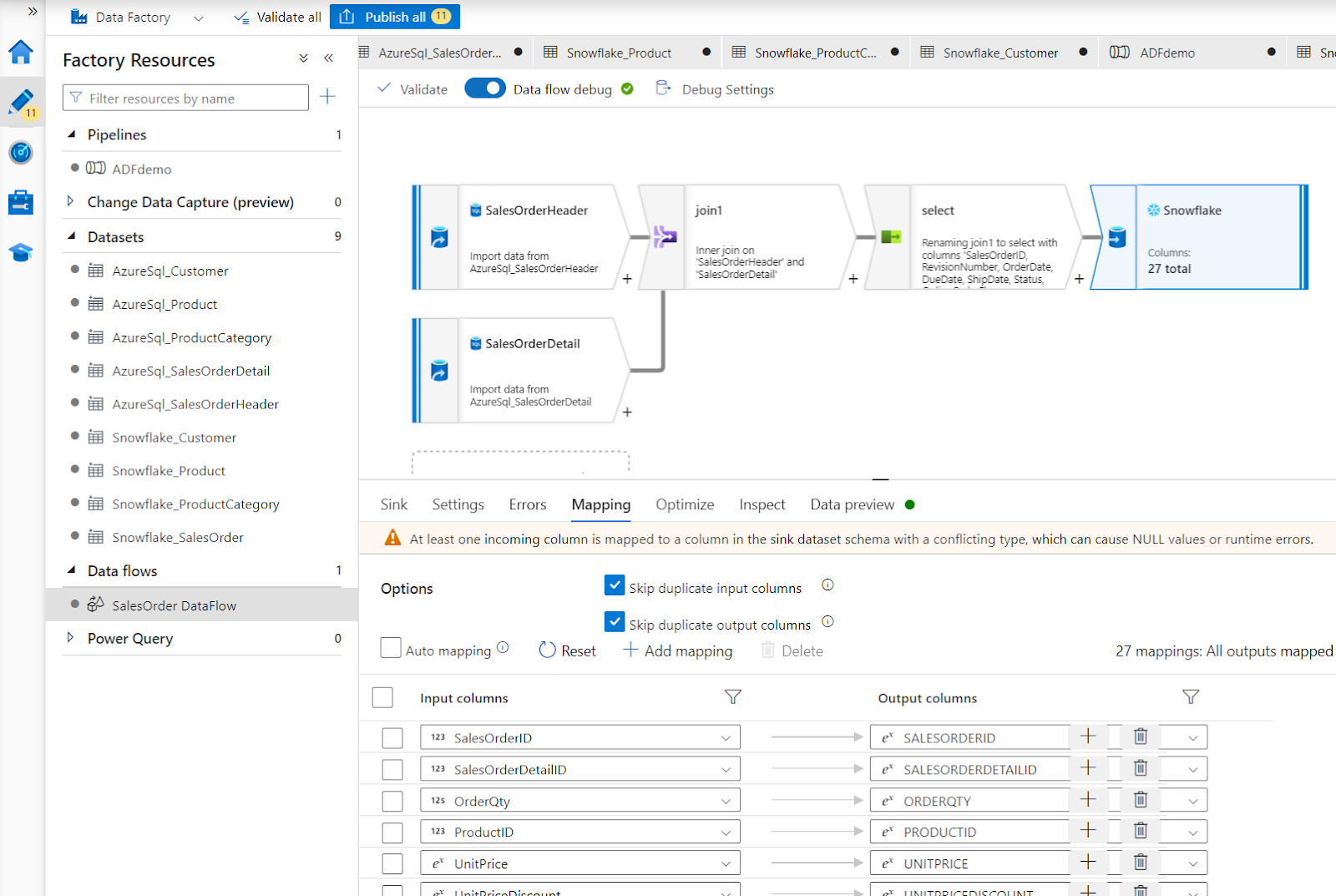 Getting Started with Azure Data Factory and Snowflake