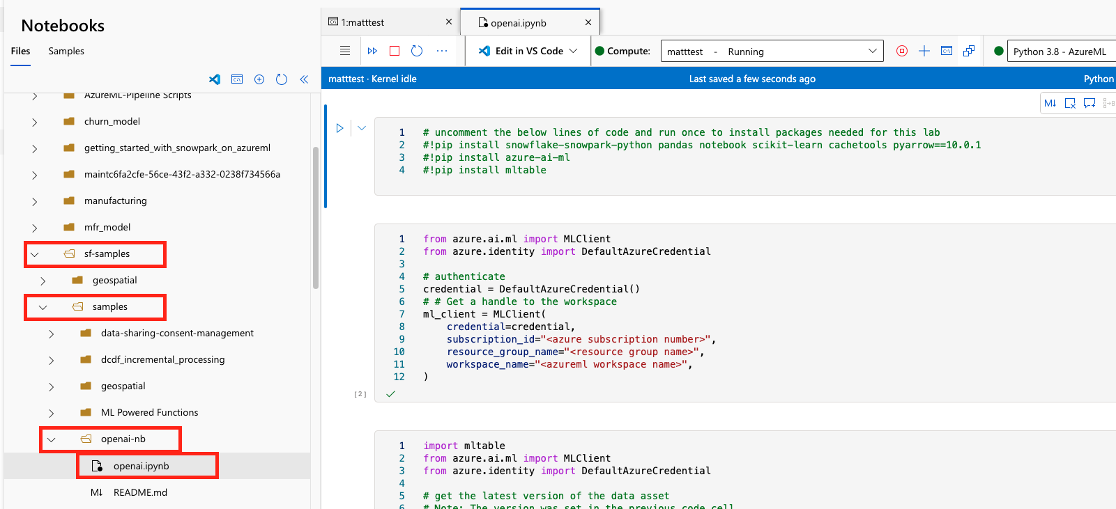 Getting Started with Azure OpenAI and Snowflake