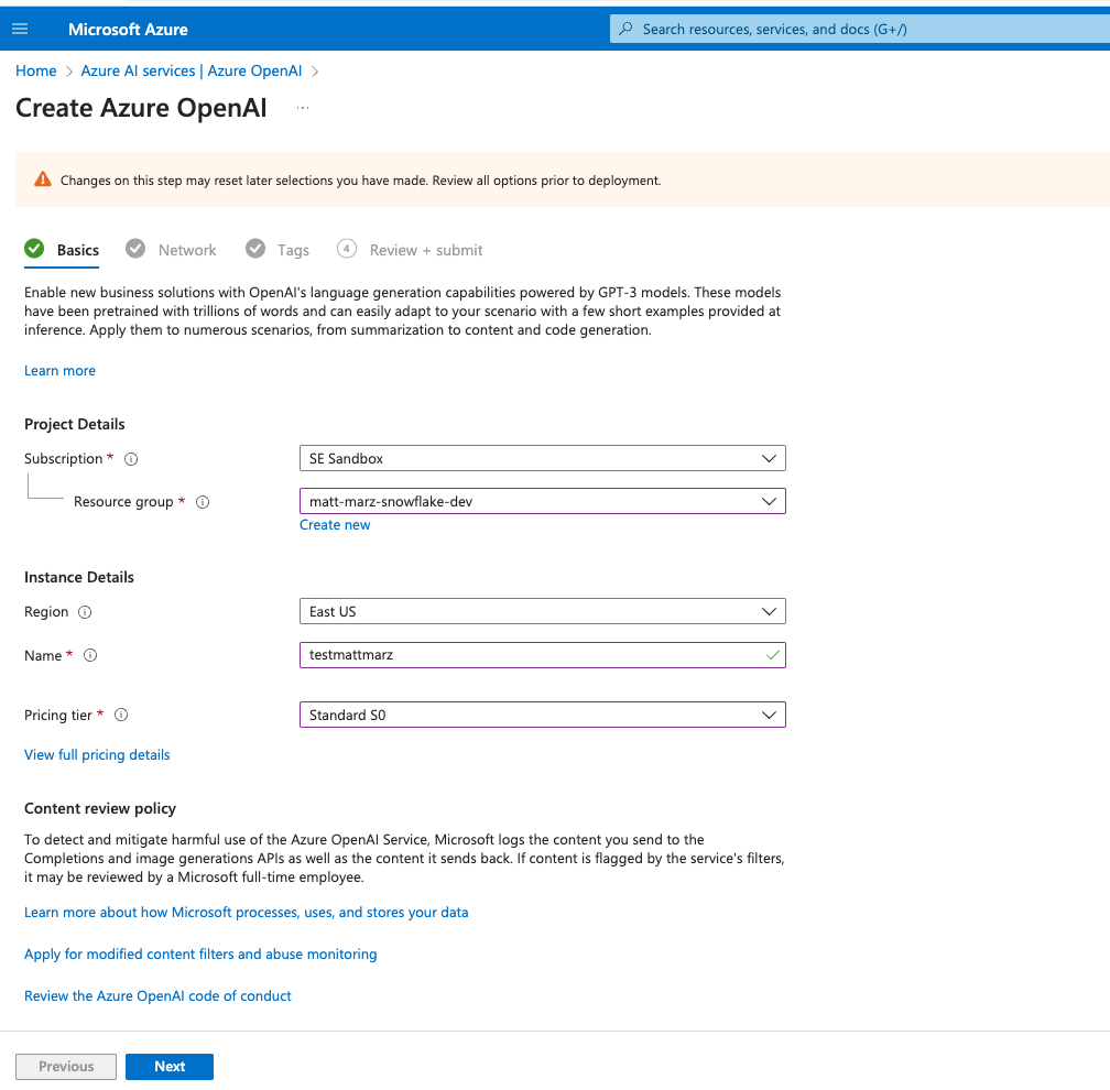 Getting Started with Azure OpenAI and Snowflake