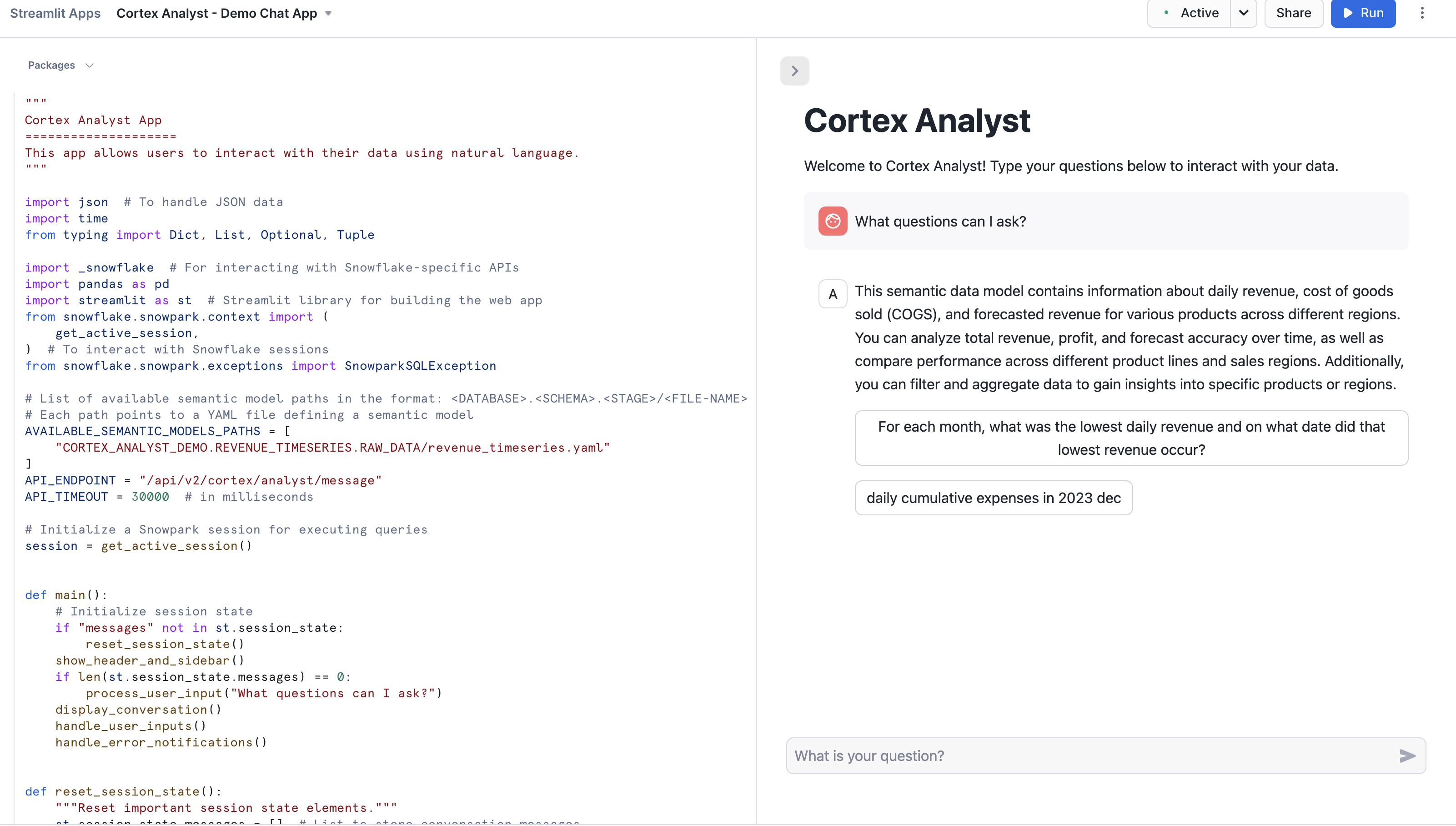 Getting Started with Cortex Analyst: Augment BI with AI