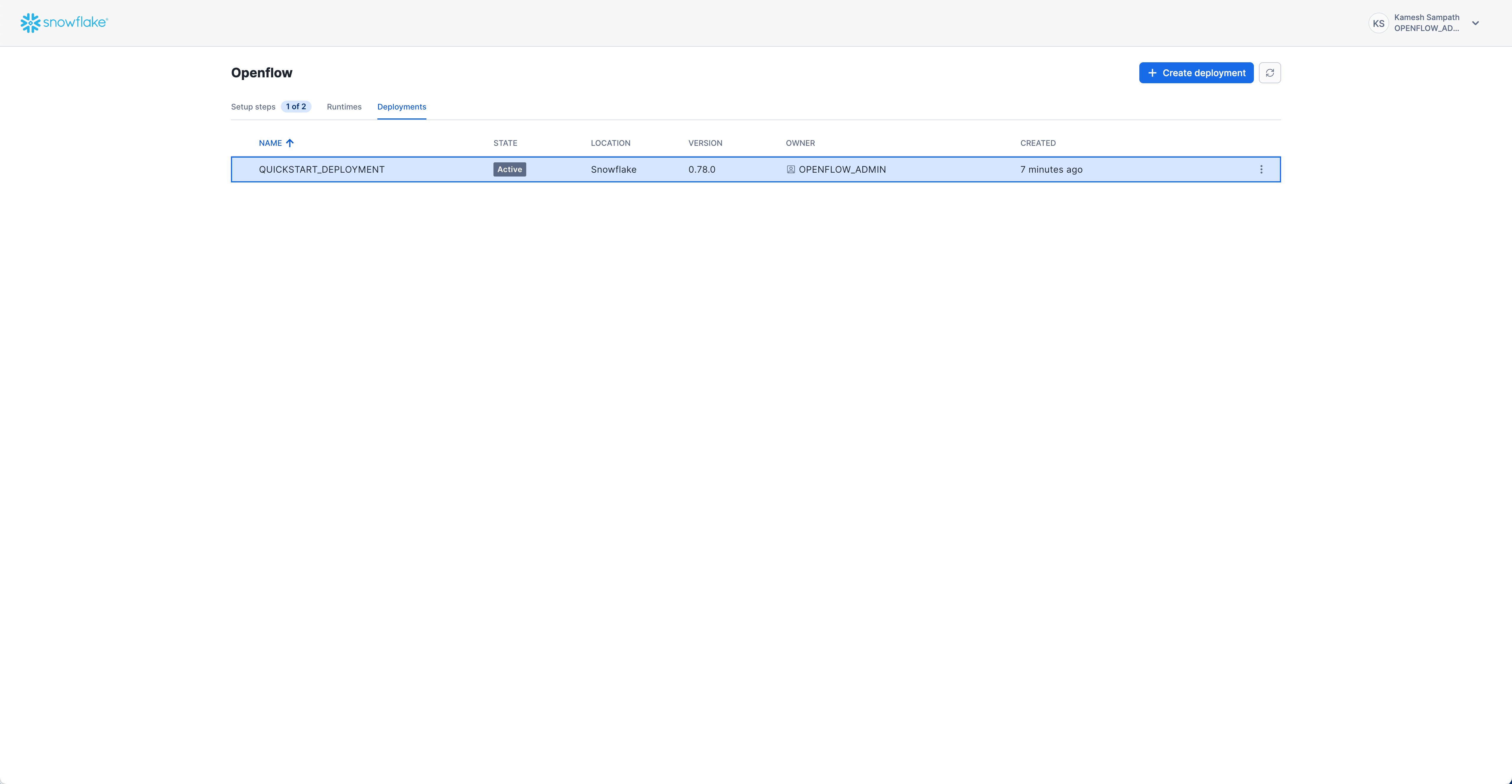 Getting Started with Openflow Snowflake Deployments