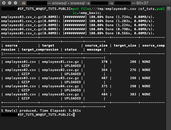 Getting Started with SnowSQL