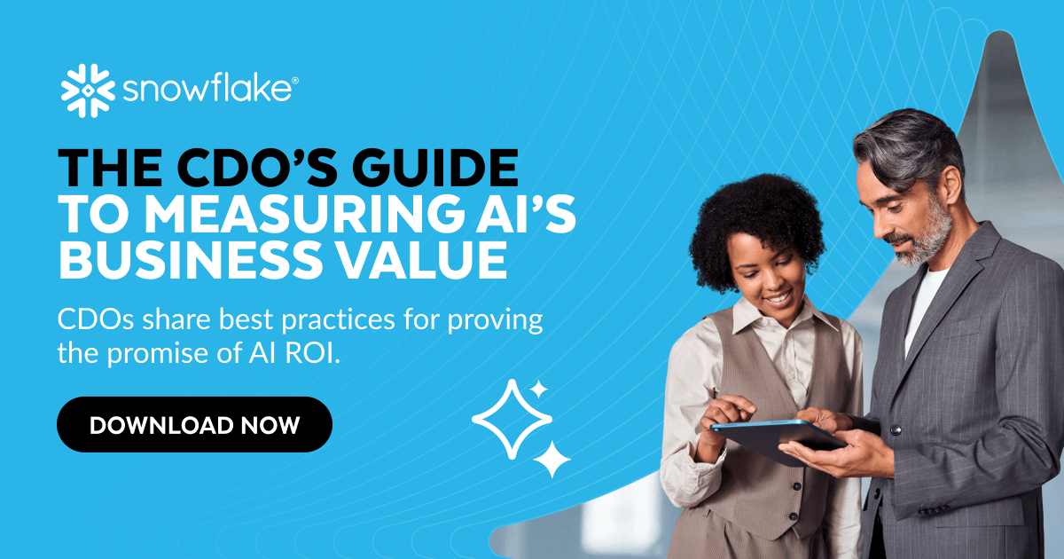 CDO's Guide: Measuring AI's Business Value & Proving ROI