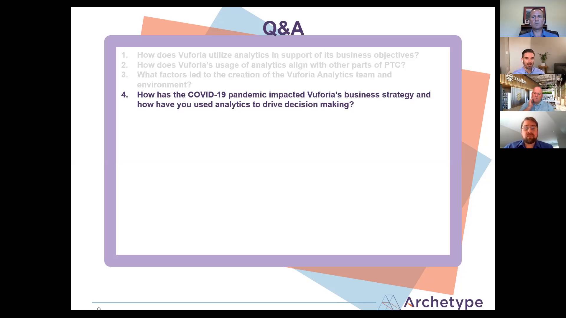 Webinar - Executive Data Talk Round Table Powered by PTC