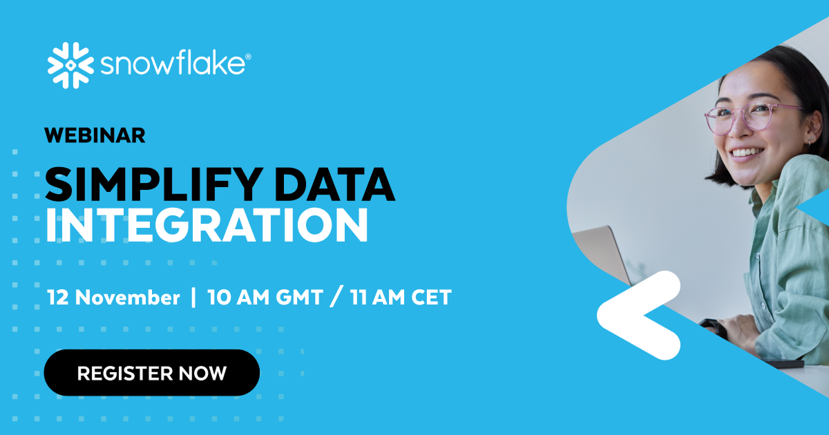 Simplify Data Integration with Snowflake Openflow | 12 November Webinar