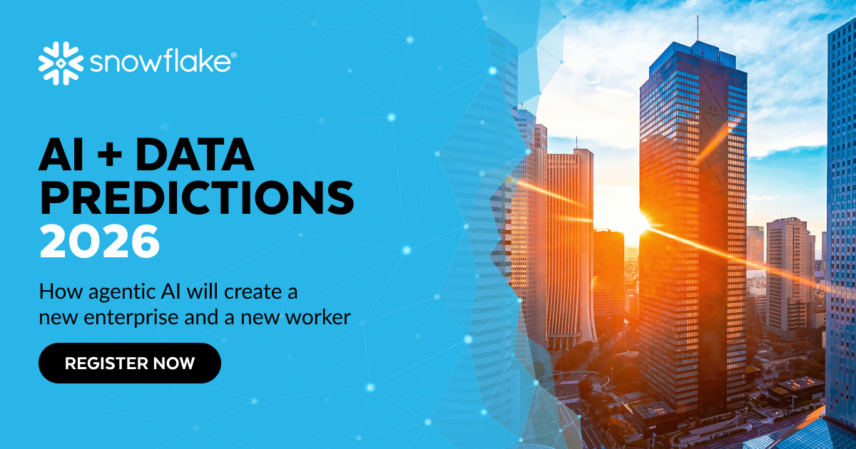 AI + Data Predictions 2026 Virtual Event