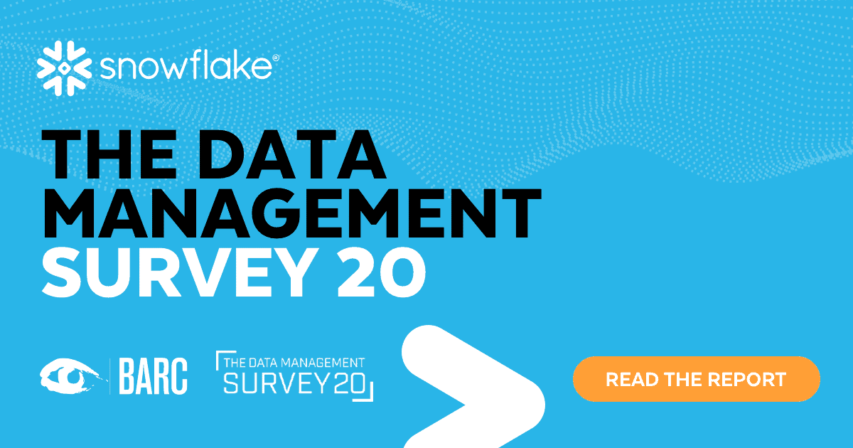 Barc The Data Management Survey 20 Snowflake