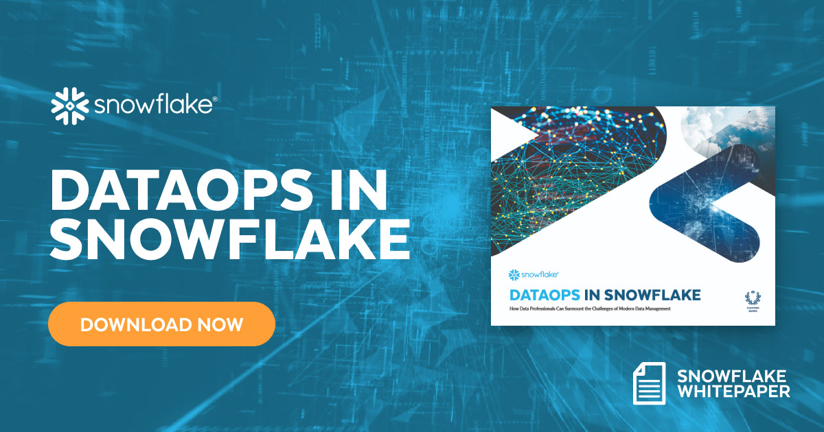 DataOps in Snowflake - Snowflake