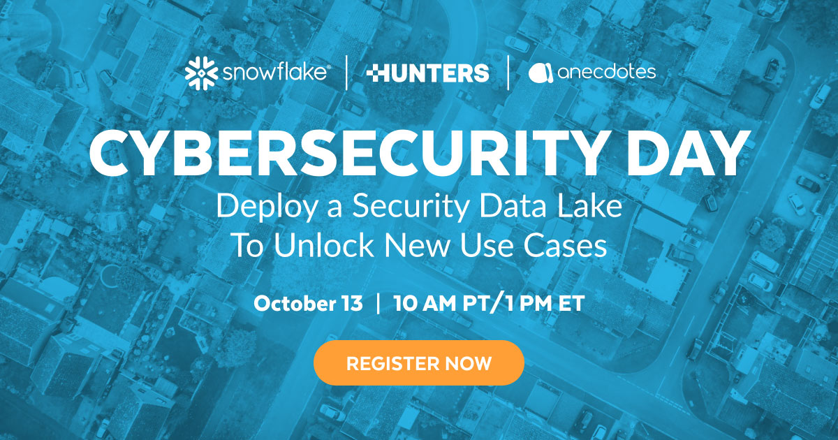 Cybersecurity Day: Deploy a Security Data Lake to Unlock New Use Cases