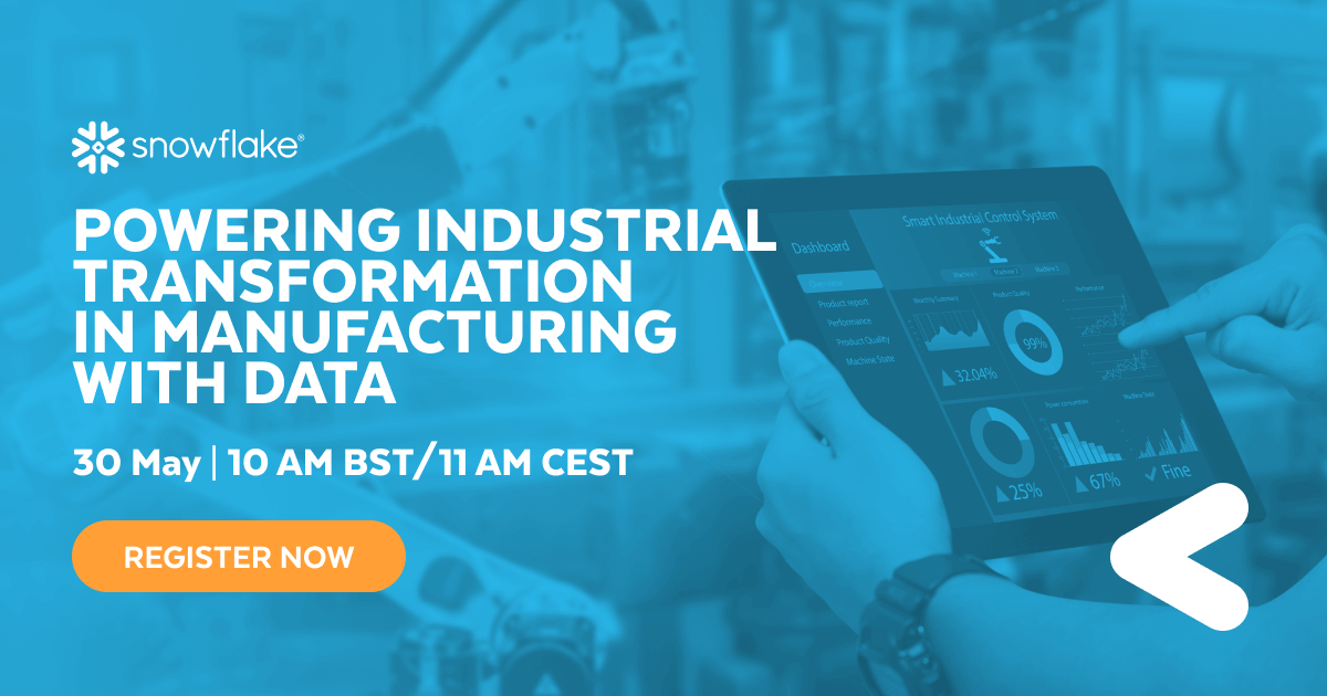Powering Industrial Transformation in Manufacturing with Data - Snowflake