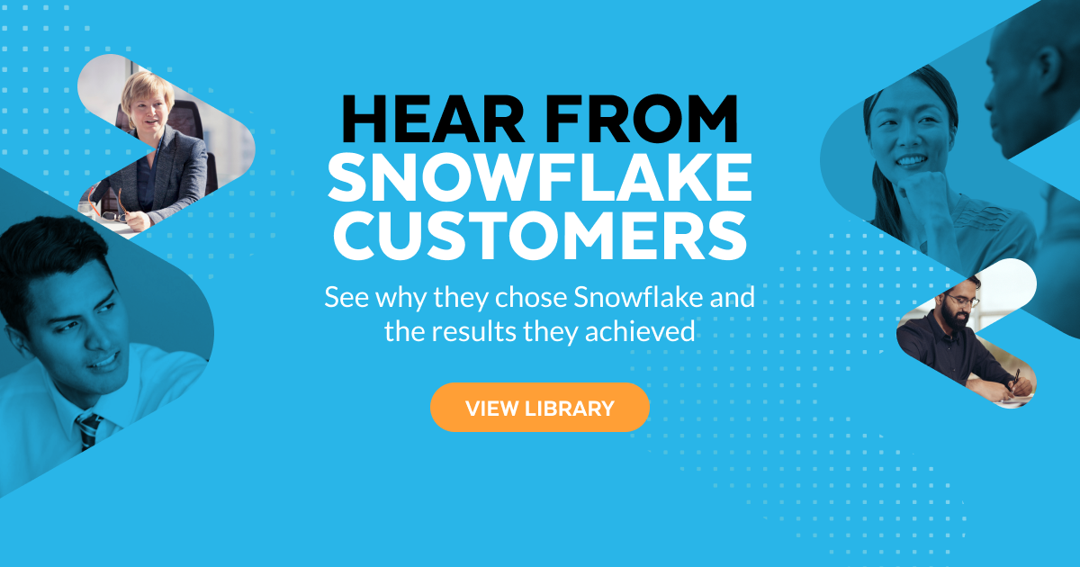 Snowflake Customer Webinars | Snowflake Data Cloud