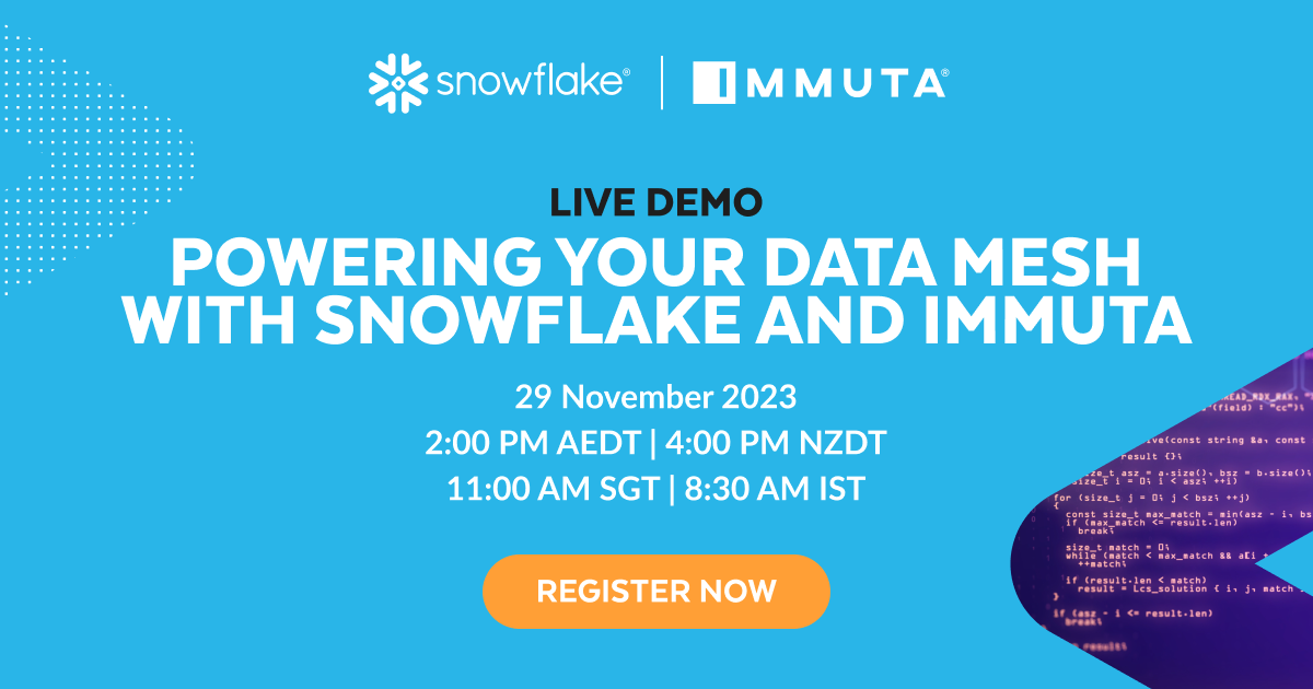 Powering Your Data Mesh with Snowflake and Immuta - Snowflake Powering Your Data Mesh with Snowflake and Immuta - Snowflake