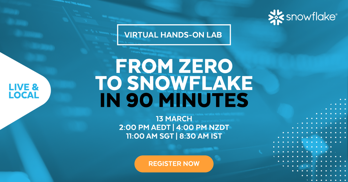 Virtual Hands-on Lab: From Zero to Snowflake in 90 Minutes - Snowflake