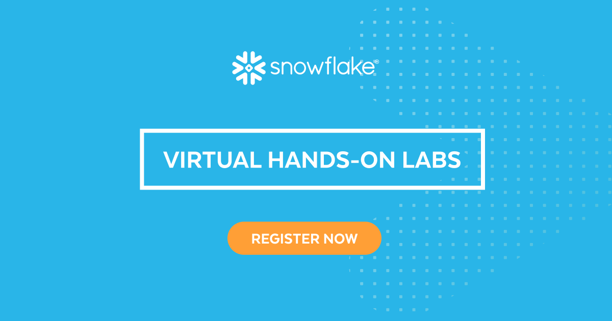 Virtual Hands-on Lab: Building Data Applications Using Snowflake ... Virtual Hands-on Lab: Building Data Applications Using Snowflake ...