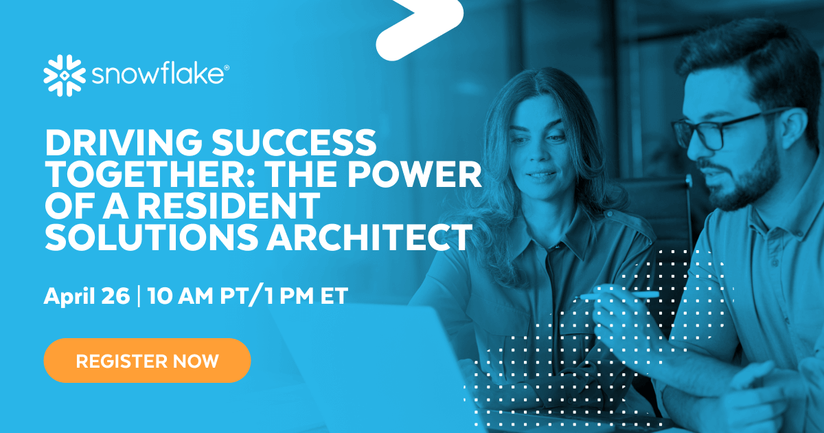 Driving Success Together: The Power of a Resident Solutions Architect ...