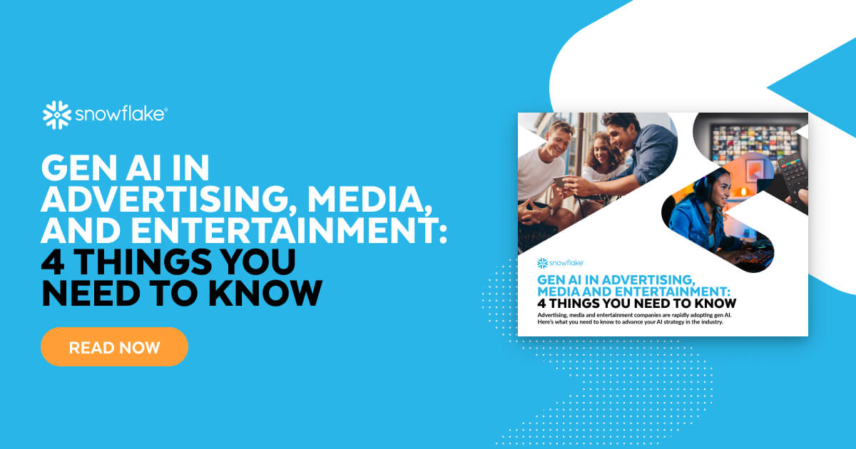 Gen AI in Advertising, Media and Entertainment: 4 Things You Need to ...