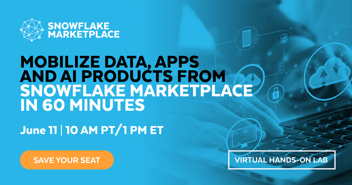 Mobilize Data, Apps and AI Products From Snowflake Marketplace in 60 ...