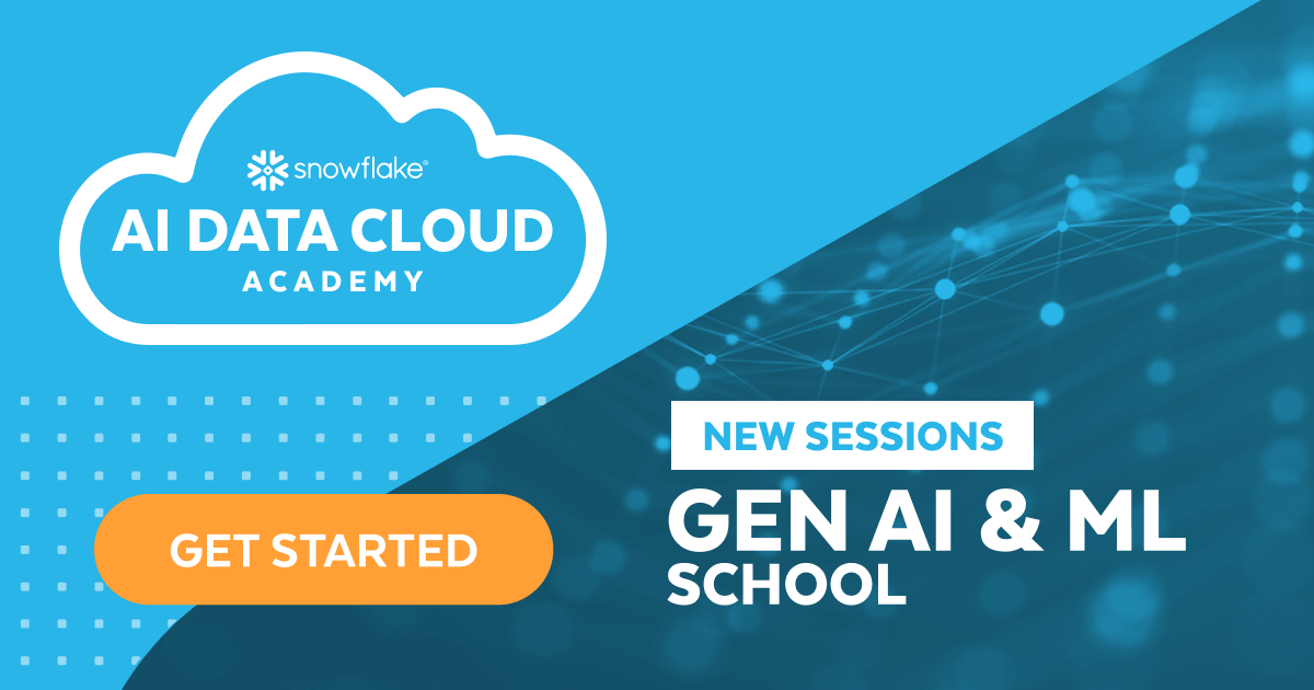 AI Data Cloud Academy: Generative AI & ML | Snowflake