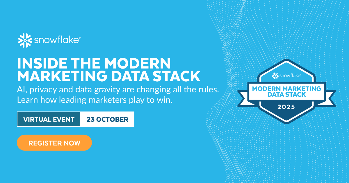 Inside the Modern Marketing Data Stack - EMEA | Snowflake Virtual Event Inside the Modern Marketing Data Stack - EMEA | Snowflake Virtual Event