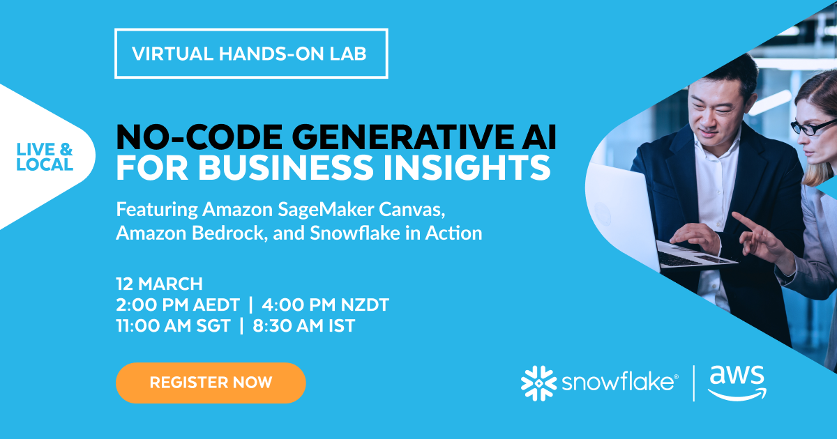 Virtual Hands-on Lab: No-Code Generative AI for Business Insights: Amazon SageMaker Canvas ...