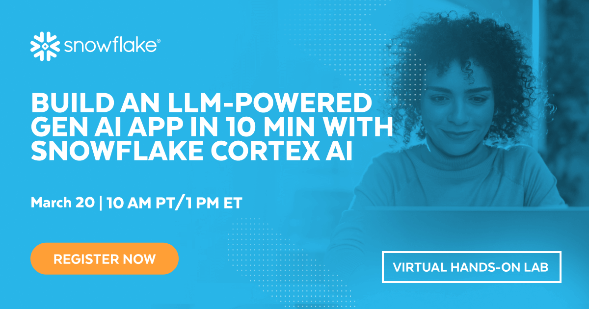 Virtual Hands-on Lab: Build an LLM-powered Gen AI App in 10 min with ... Virtual Hands-on Lab: Build an LLM-powered Gen AI App in 10 min with ...