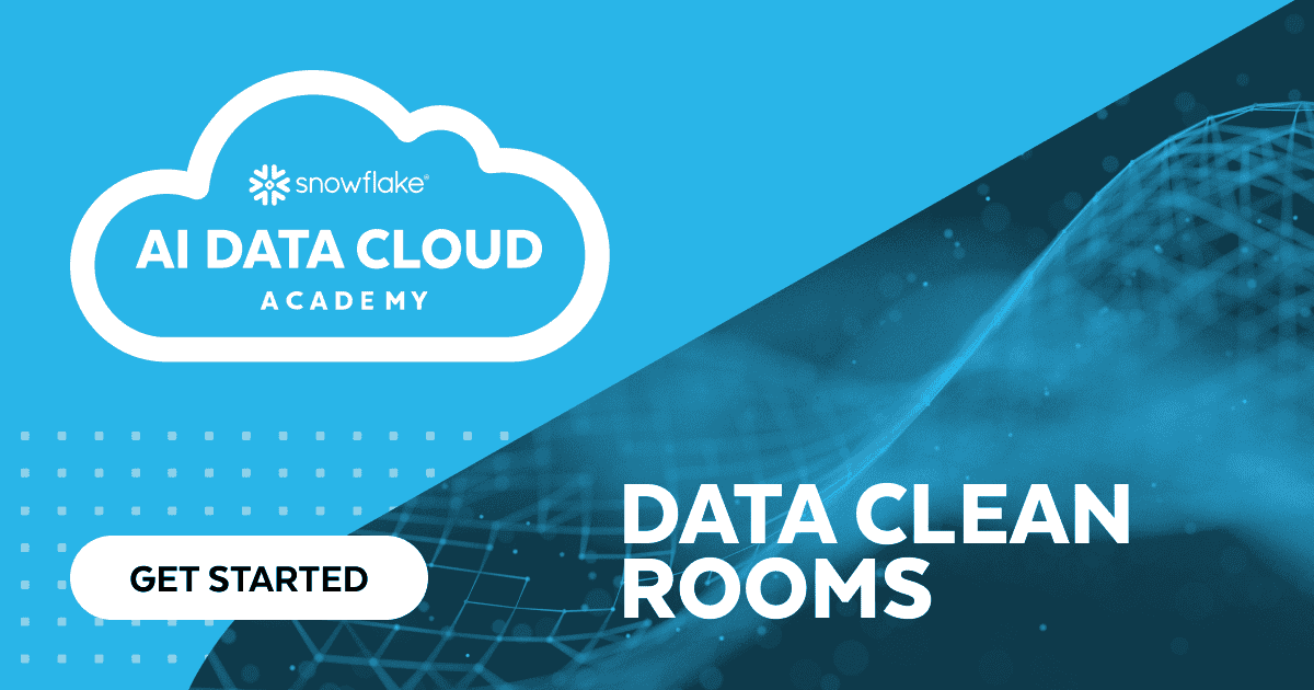 AI Data Cloud Academy for Data Clean Rooms - Snowflake