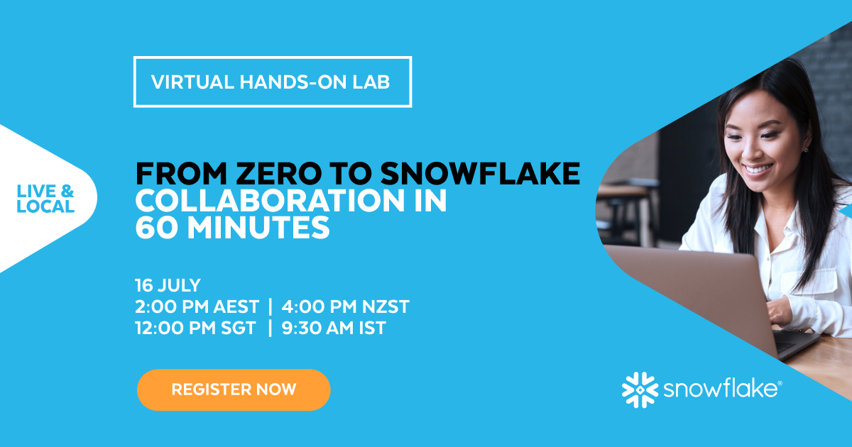 Virtual Hands-on Lab: From Zero to Snowflake Collaboration in 60 ...