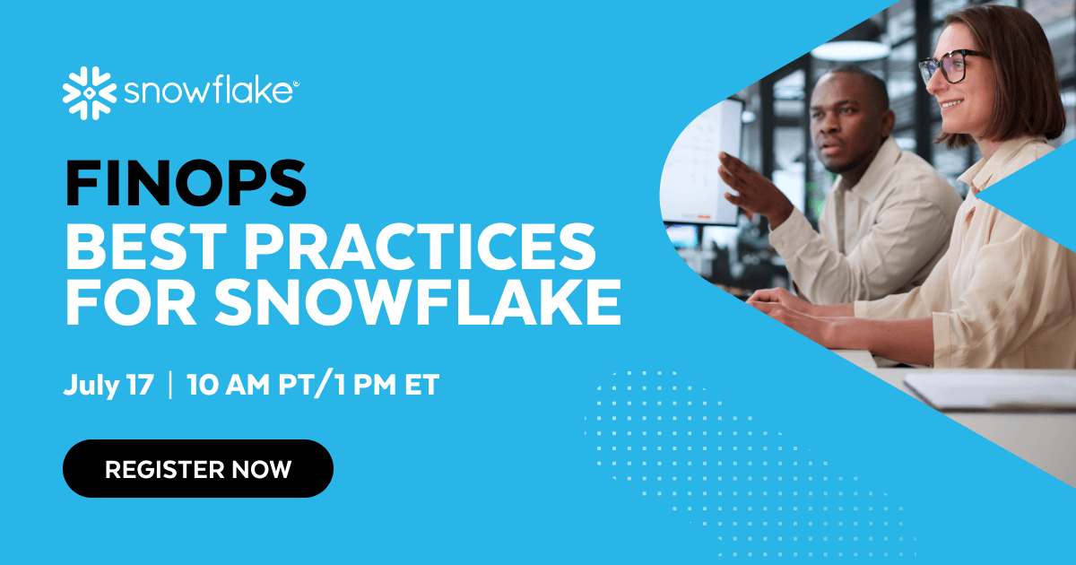 FinOps Best Practices for Snowflake - Snowflake