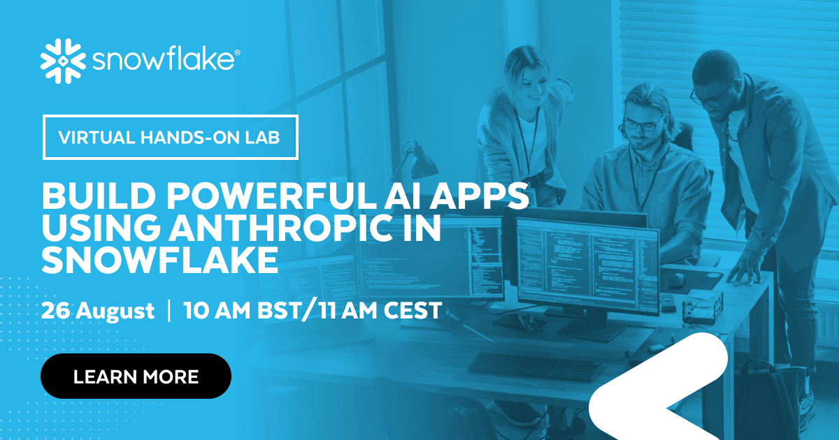 Build Powerful AI Apps Using Anthropic in Snowflake - Snowflake